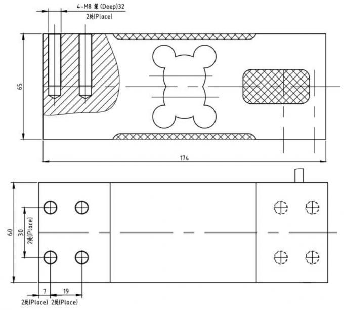 Single Point Weighing Sensor Load Cell 50kg 100kg 200kg 500kg Analog Output